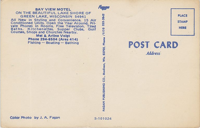 Card 10500 – Green Lake Postcards