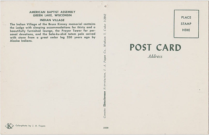 Card 10496 – Green Lake Postcards