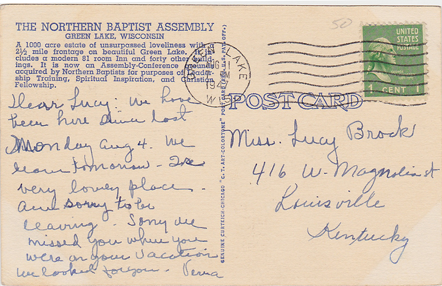 Card 11046 – Green Lake Postcards